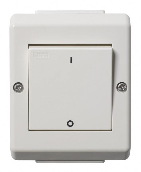 ELKO bryter IP55 2-pol påvegg RS16/2P - led-spot.no
